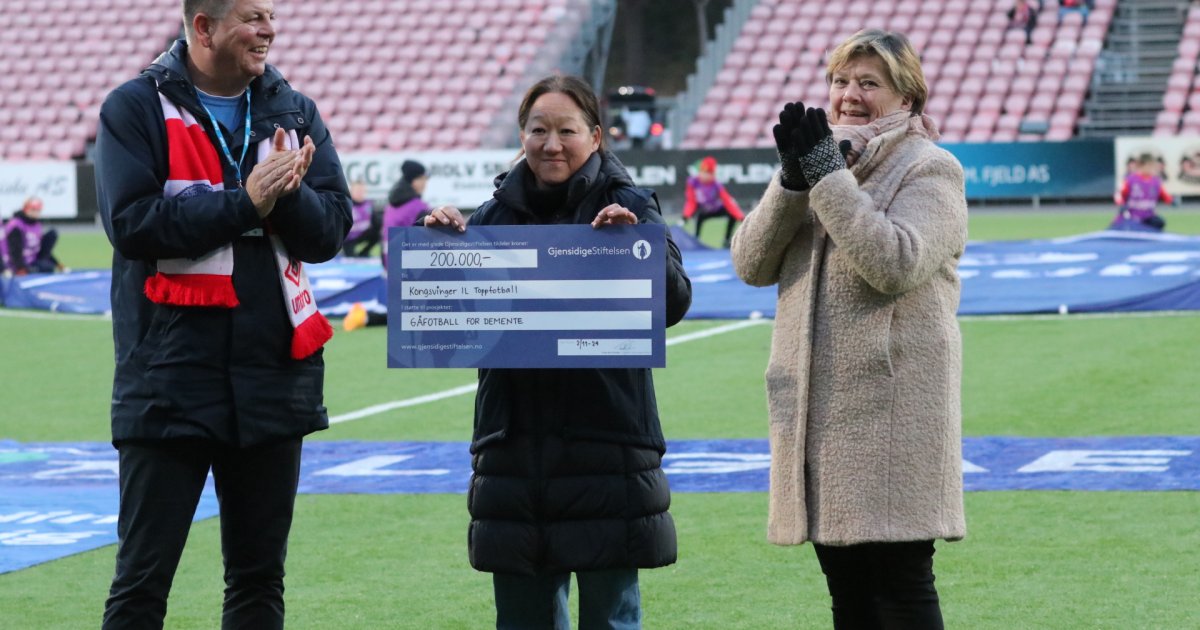 Overveldende gave til KILs gåfotball for demente / Kongsvinger